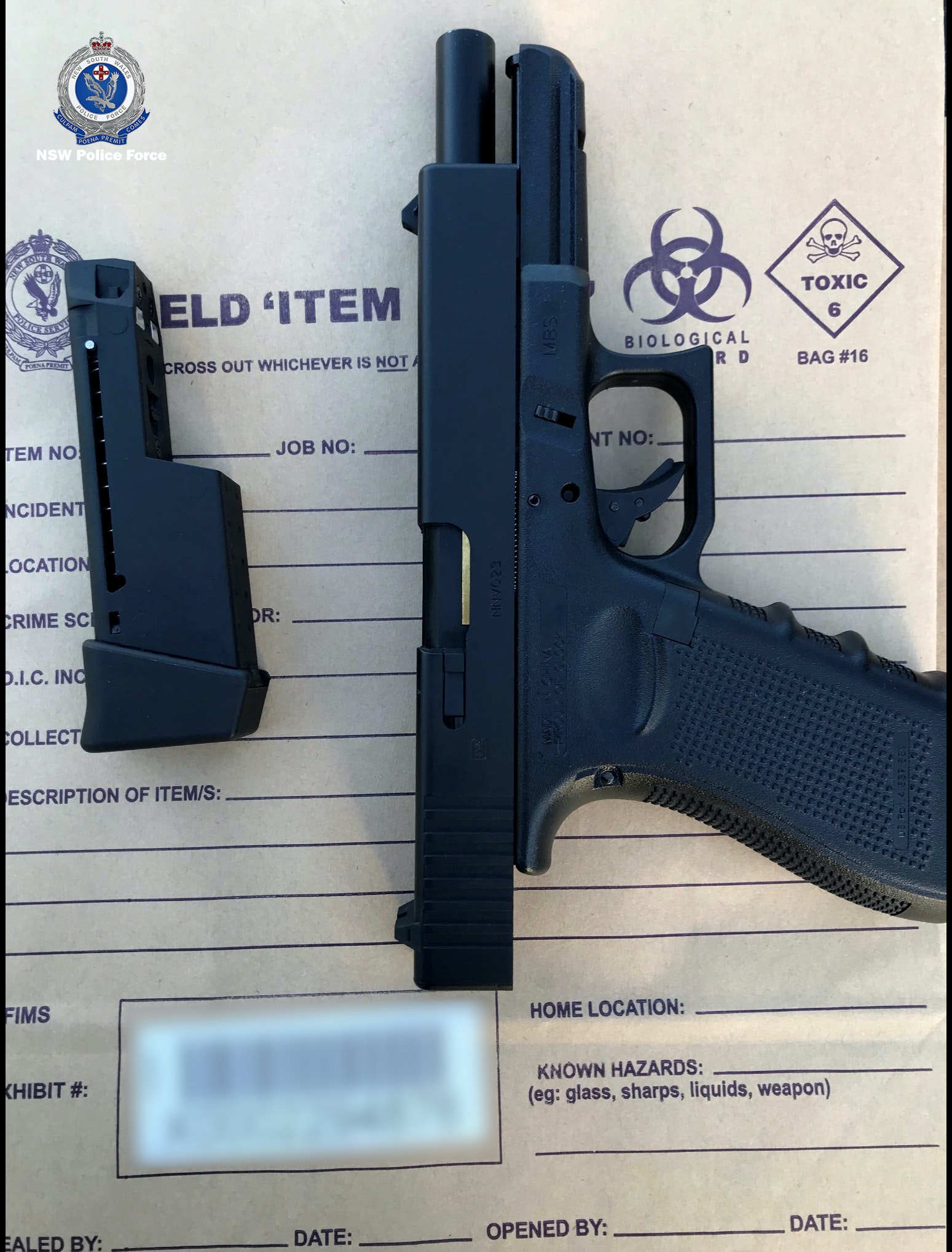 Rebels MC associate charged after rifle, handgun, replica firearms and ...