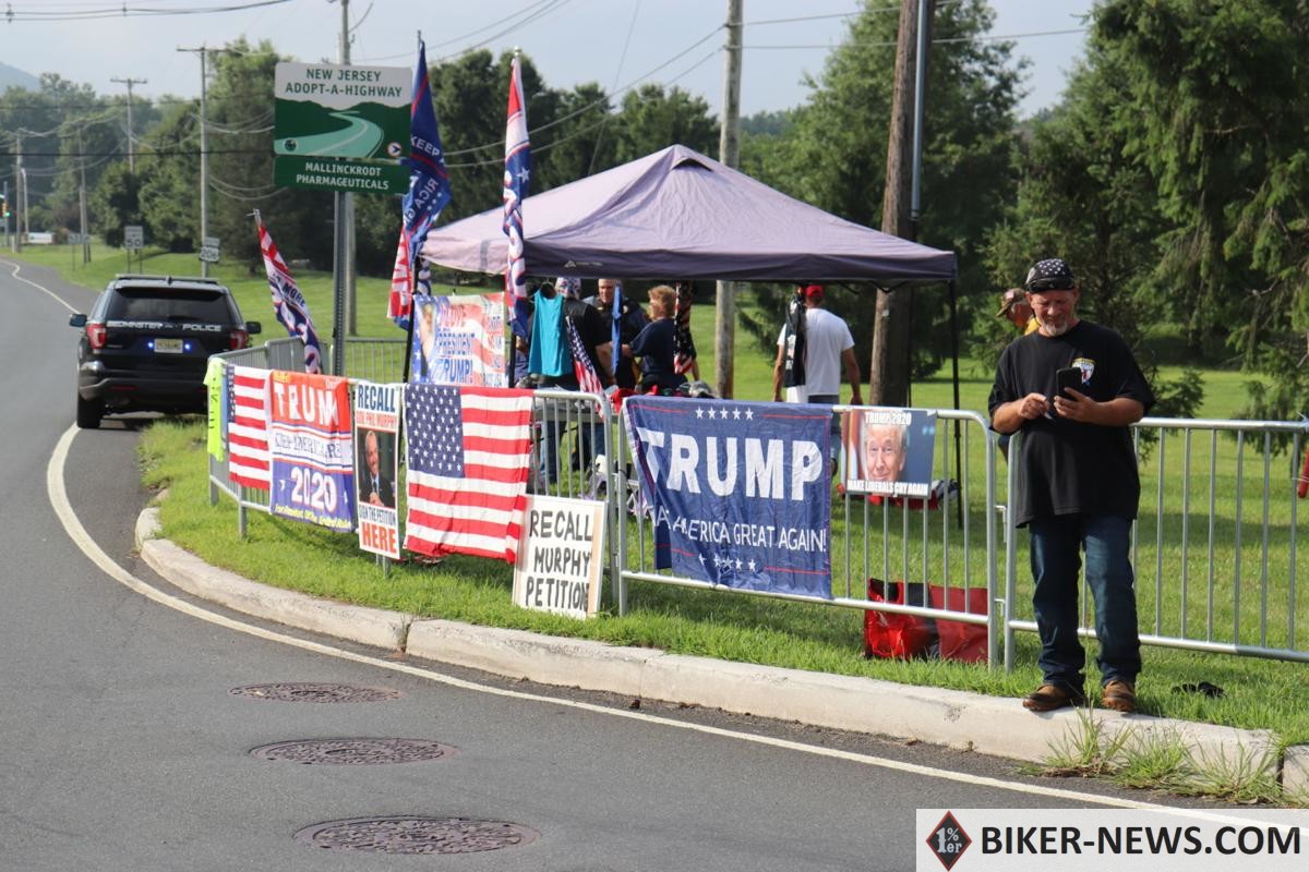 All is calm as Bikers for Trump rally in Bedminster - Biker News
