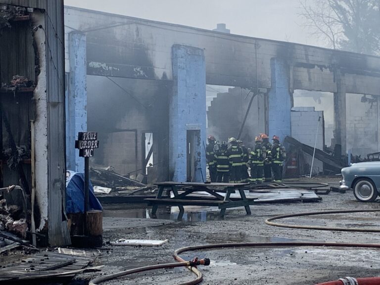 True Order MC and an auto body shop burned out in Fort Edward - Biker News