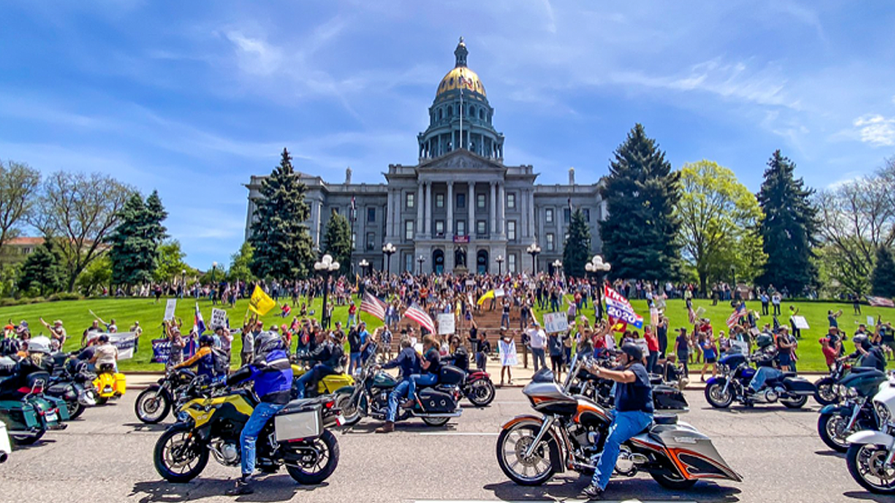 Hundreds of motorcyclists rally outside State Capitol building, demand ...