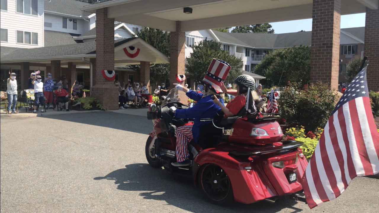 Motorcycle riders celebrate Independence Day, senior citizens with ...
